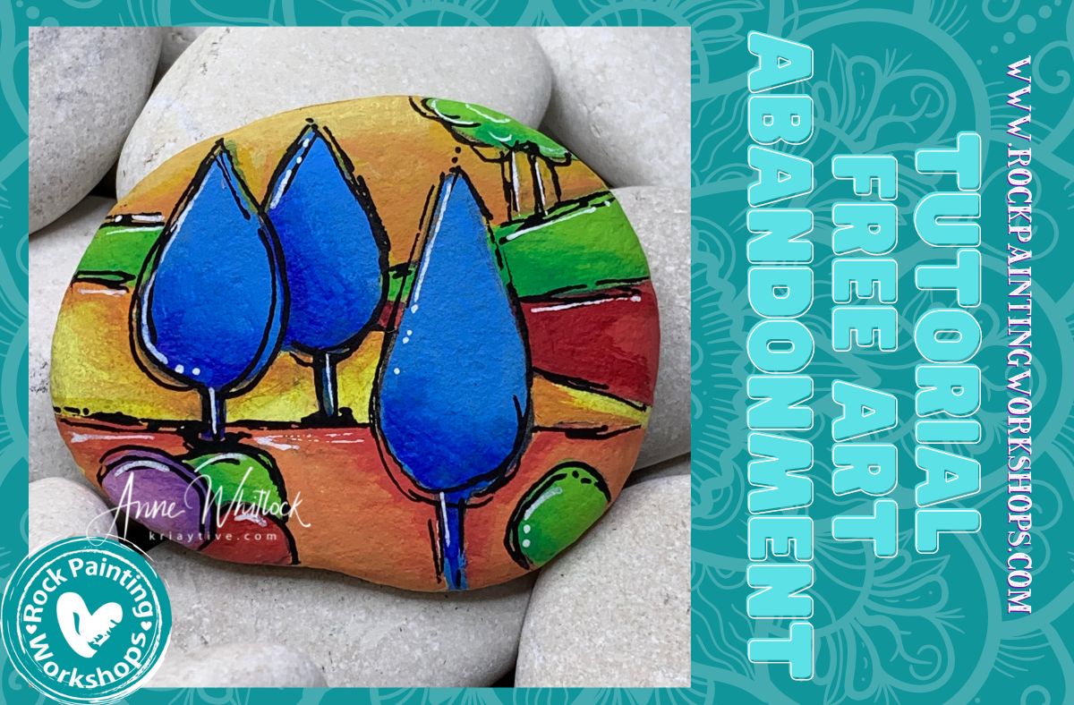 Colourful Landscapes Rock Painting tutorial | Rock Painting Workshops